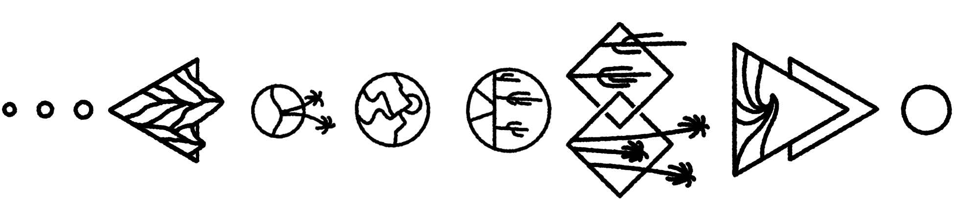 Geometric Geography Semi-Permanent Tattoo. Lasts 1-2 weeks. Painless ...