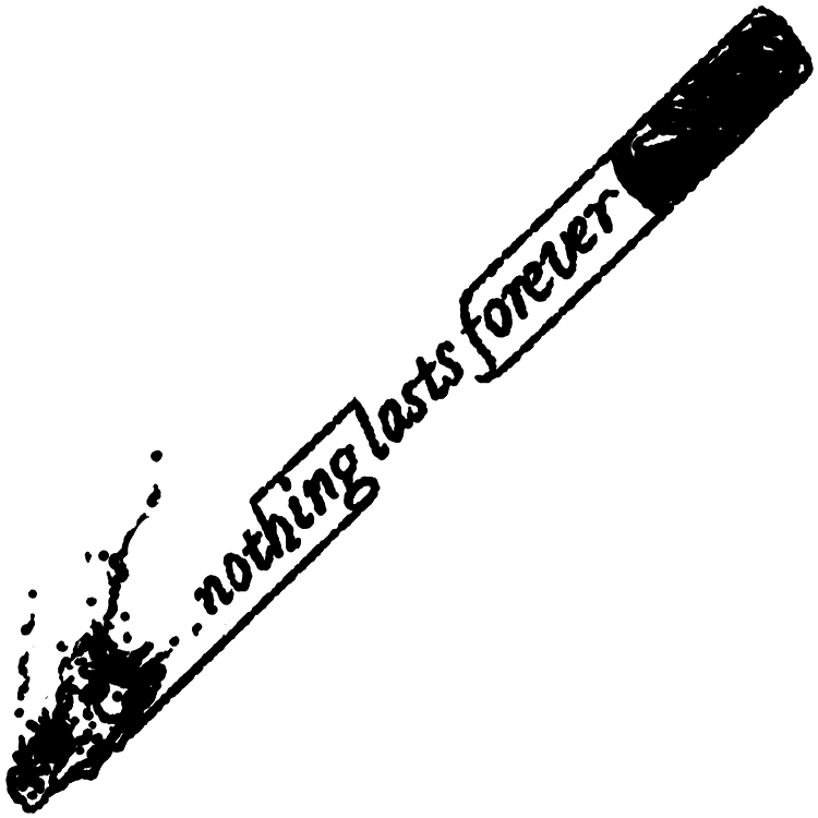 Nothing Lasts Forever Semi-Permanent Tattoo. Lasts 1-2 weeks. Painless ...