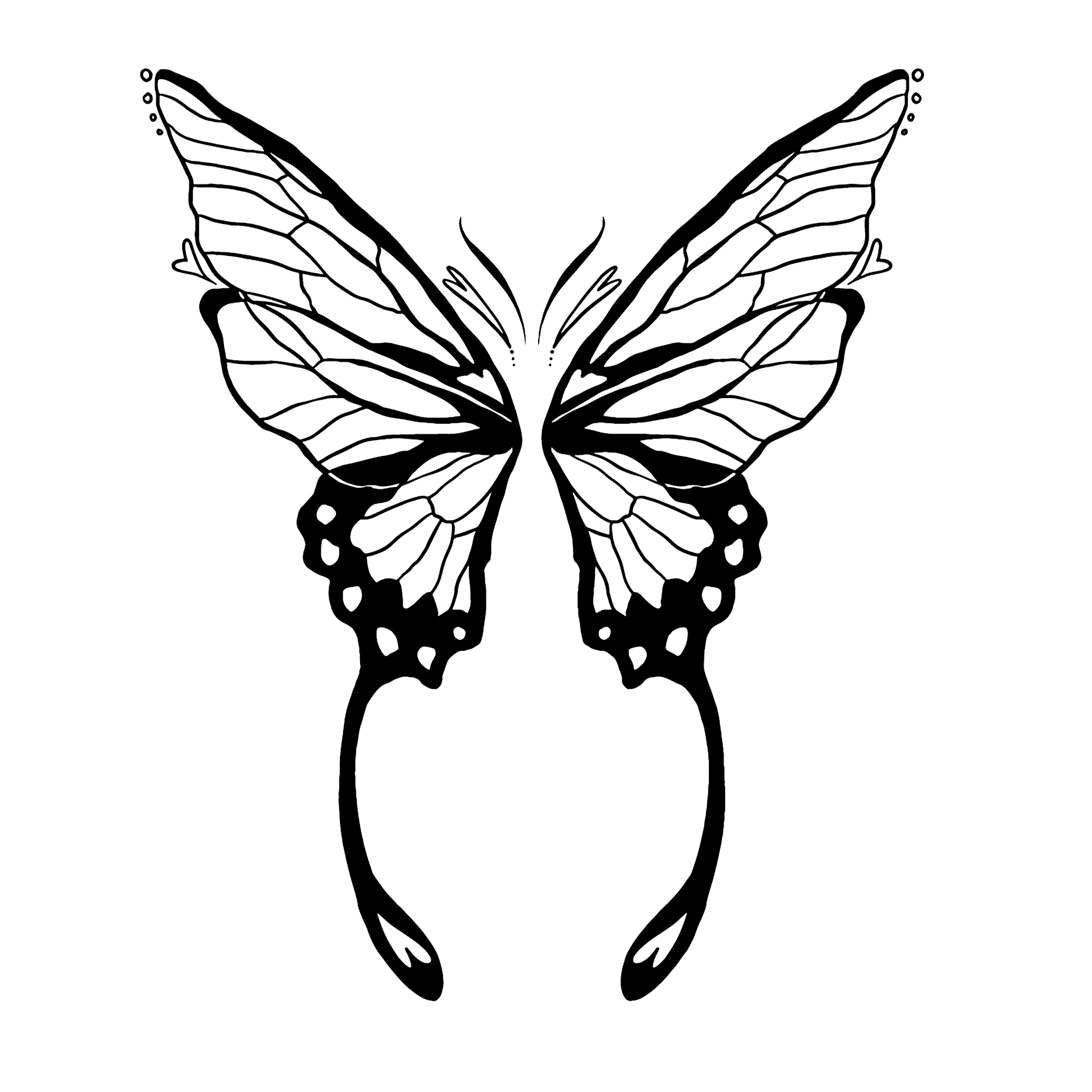 Beautiful Butterfly Back Tattoos | Flawless and Feminine | Inkbox ...