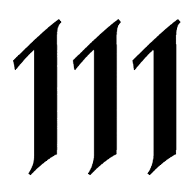 111 Semi-Permanent Tattoo. Lasts 1-2 weeks. Painless and easy to apply ...