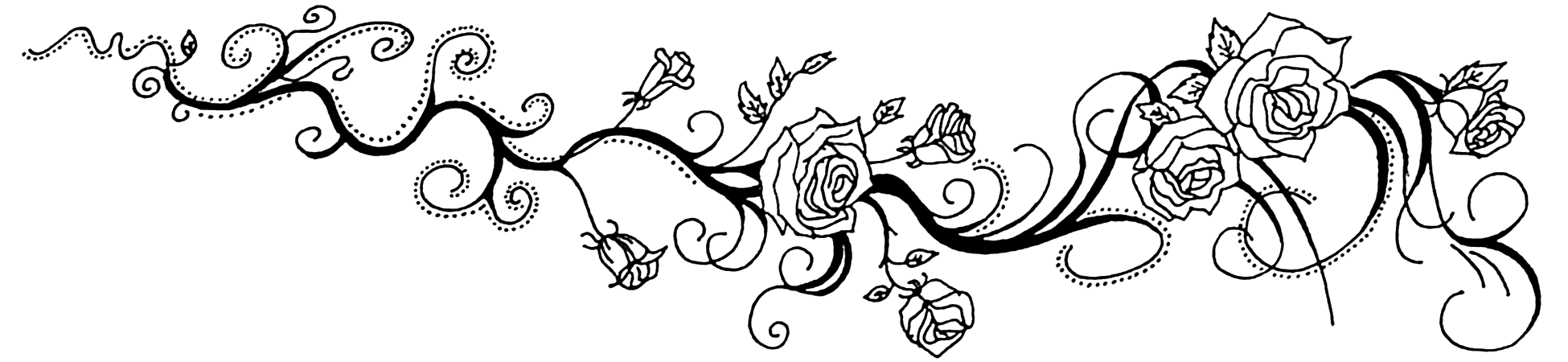 String Of Roses Tattoo - Semi-Permanent Tattoos by Inkbox™