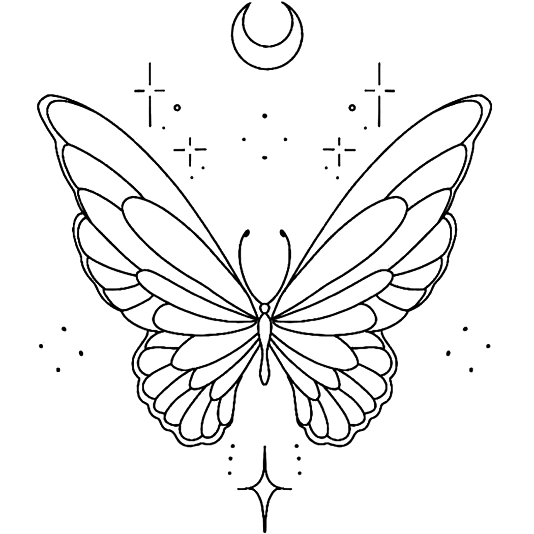 Outline Tattoos: Sleek & Simple Designs | Inkbox™ | Semi-Permanent Tattoos