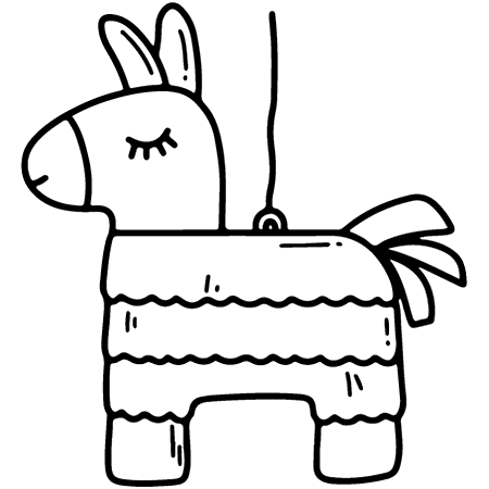 Pinata Party Semi-Permanent Tattoo. Lasts 1-2 weeks. Painless and easy ...