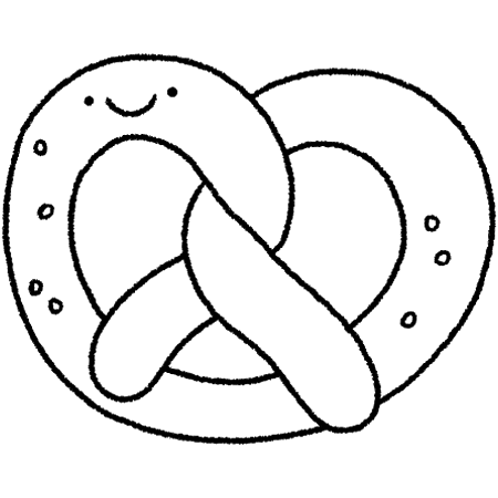 Sweet Pretzel Semi-Permanent Tattoo. Lasts 1-2 weeks. Painless and easy ...
