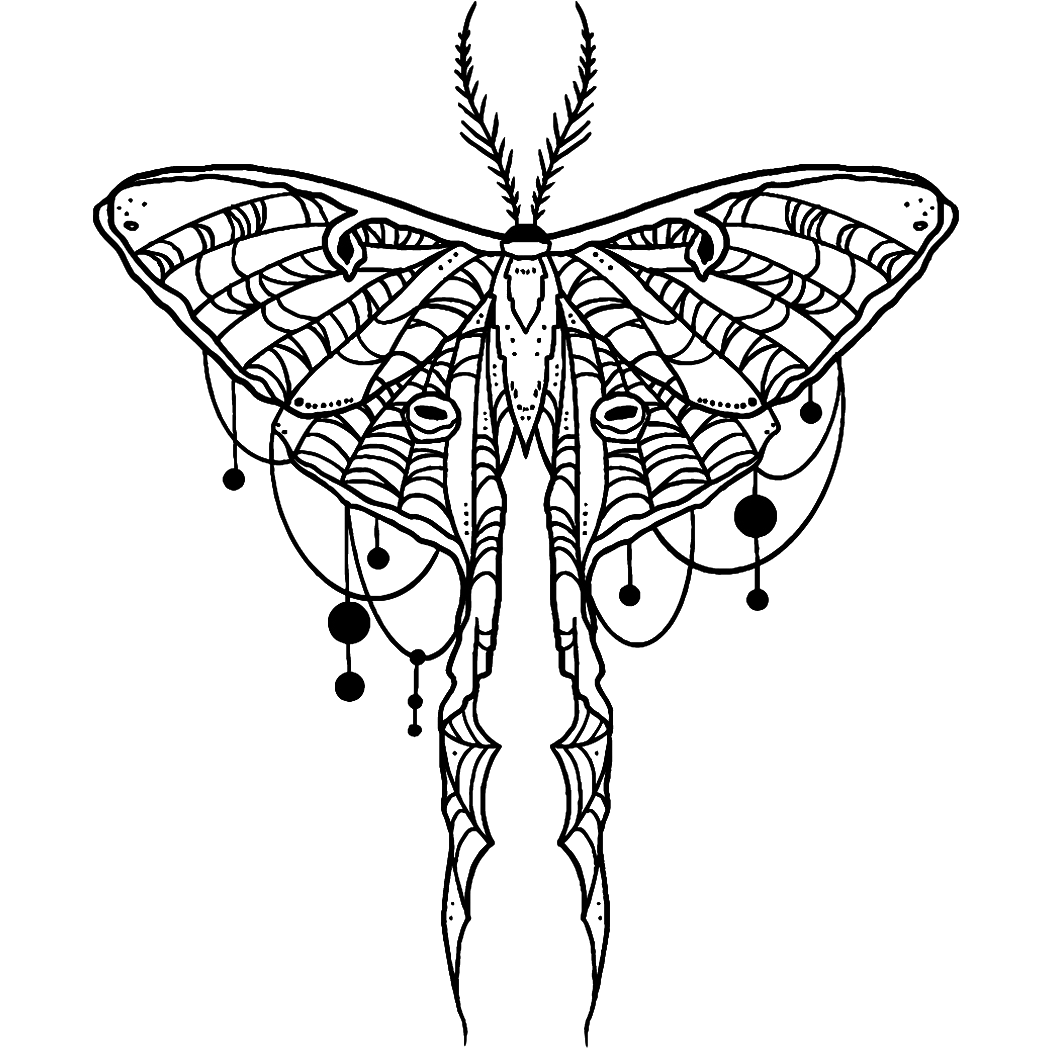 Luna Moth Tattoos: Exquisite Designs | Inkbox™ | Semi-Permanent Tattoos