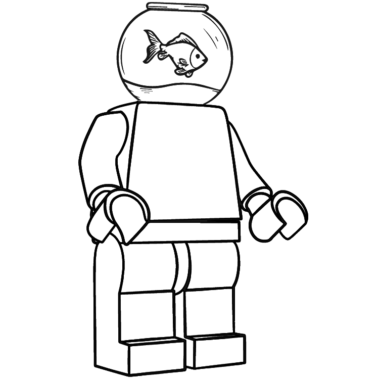 Lego Head Outline Black And White