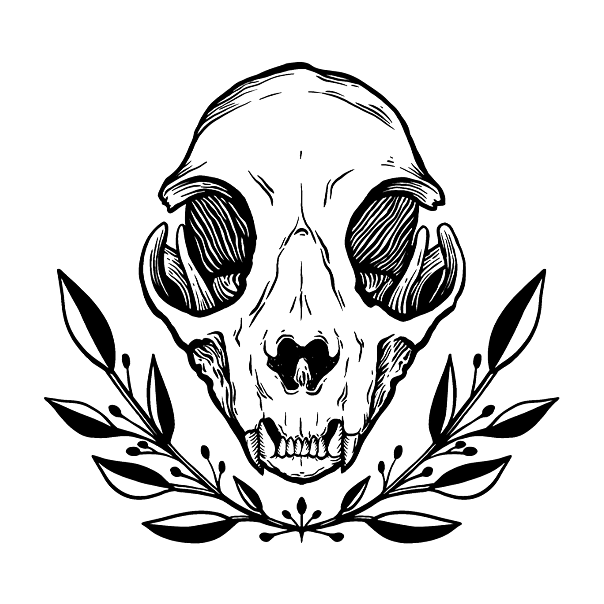 Skelecat Semi-Permanent Tattoo. Lasts 1-2 weeks. Painless and easy to ...