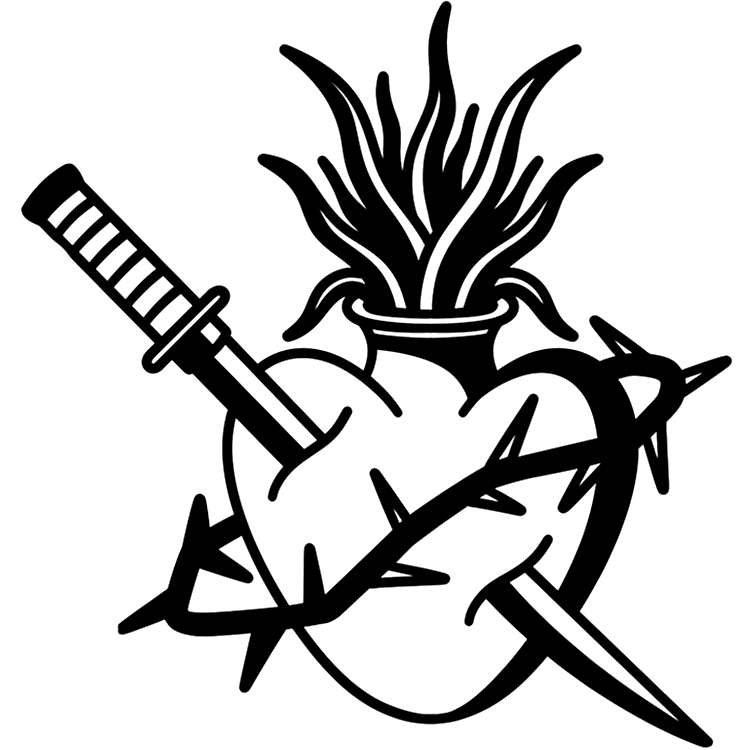 Tough Heart Semi-Permanent Tattoo. Lasts 1-2 weeks. Painless and easy ...