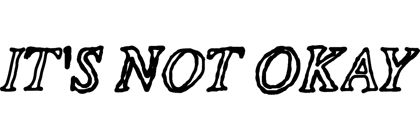 It's Not Okay Semi-Permanent Tattoo. Lasts 1-2 weeks. Painless and easy ...