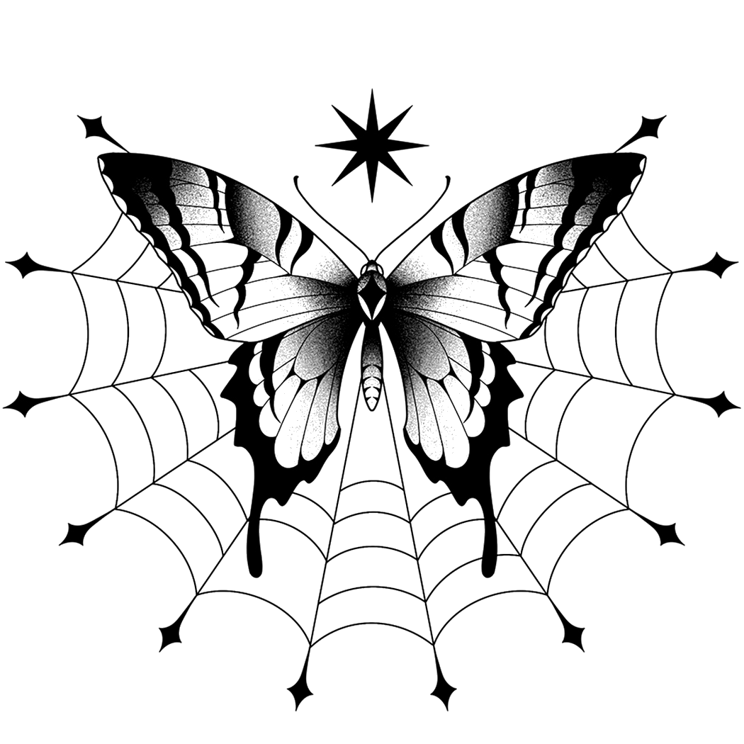 Winged Trap Semi-Permanent Tattoo. Lasts 1-2 weeks. Painless and easy ...