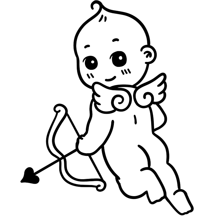 Cutest Cupid Semi-Permanent Tattoo. Lasts 1-2 weeks. Painless and easy ...