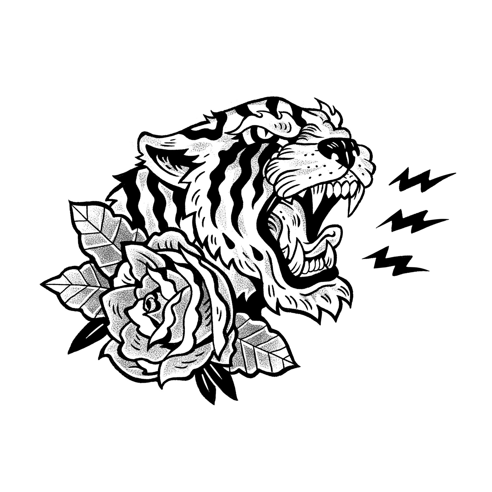 Classic Tiger Tats: Traditional Designs & Meanings | Inkbox™ | Semi ...