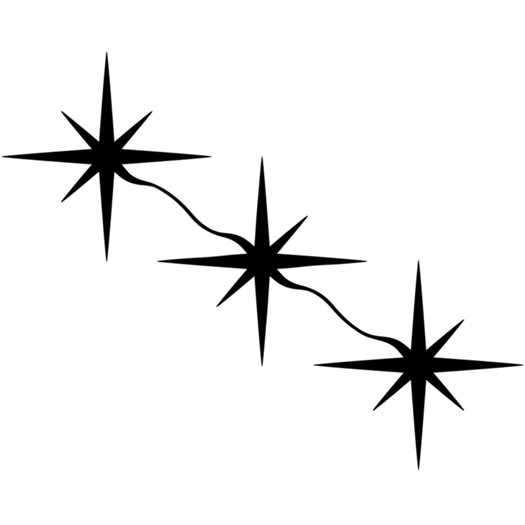 Celestial Trio Semi-Permanent Tattoo. Lasts 1-2 weeks. Painless and ...