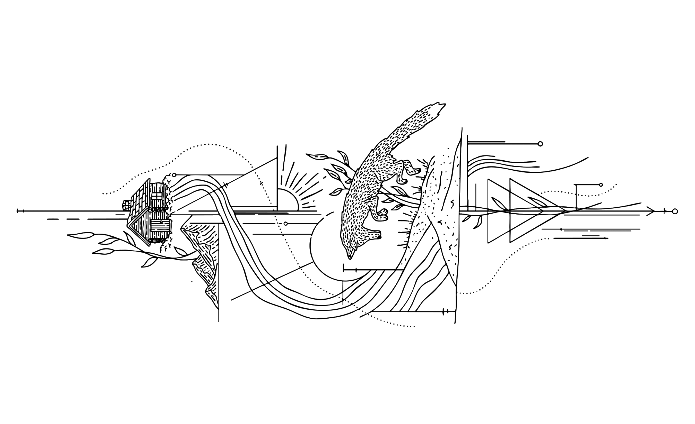 Fox Cabin Semi-Permanent Tattoo. Lasts 1-2 weeks. Painless and easy to ...