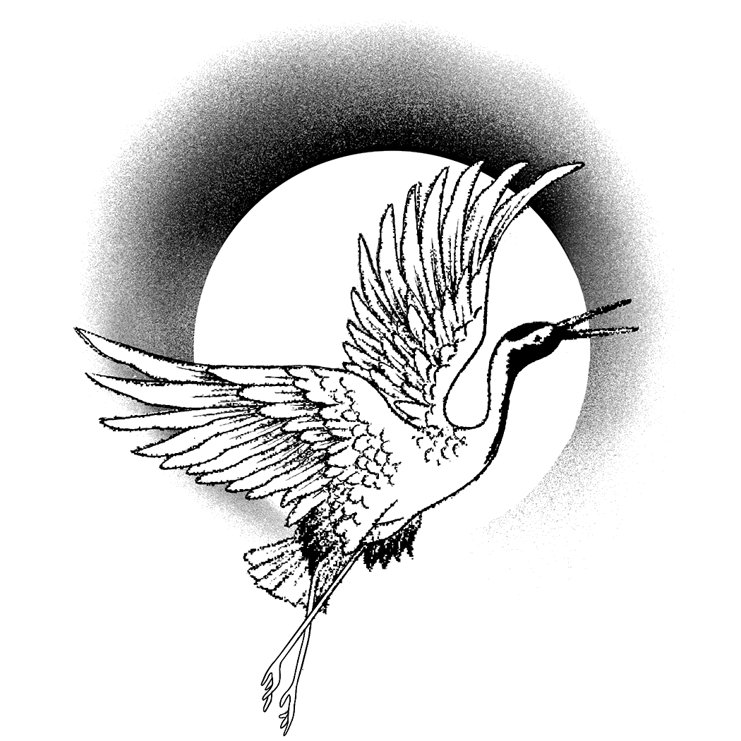 Crane Goddess Semi-Permanent Tattoo. Lasts 1-2 weeks. Painless and easy ...