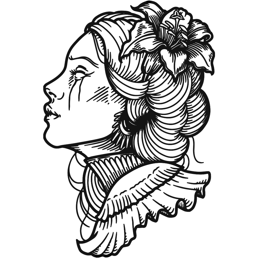 Woman In Tears Semi-Permanent Tattoo. Lasts 1-2 weeks. Painless and ...