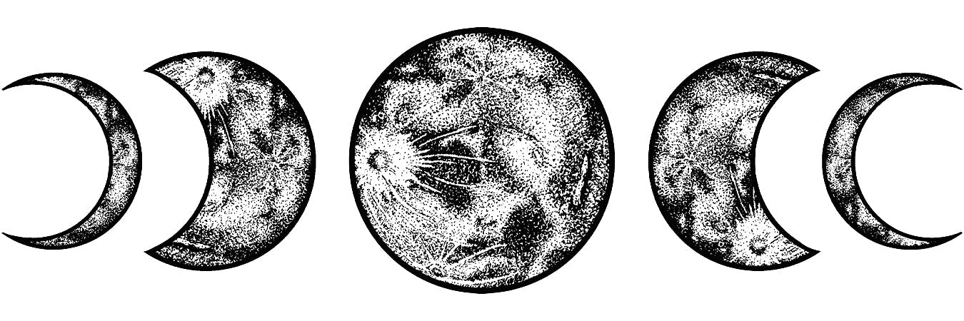 Moon Phases Tattoos: Celestial Ink Inspiration | Inkbox™ | Semi ...