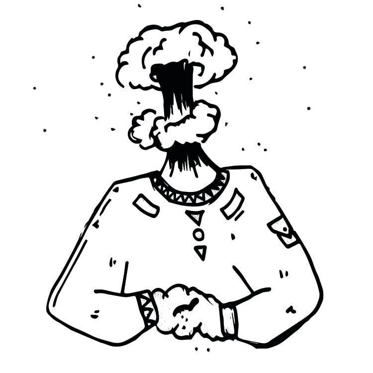 Head Explosion Illustration