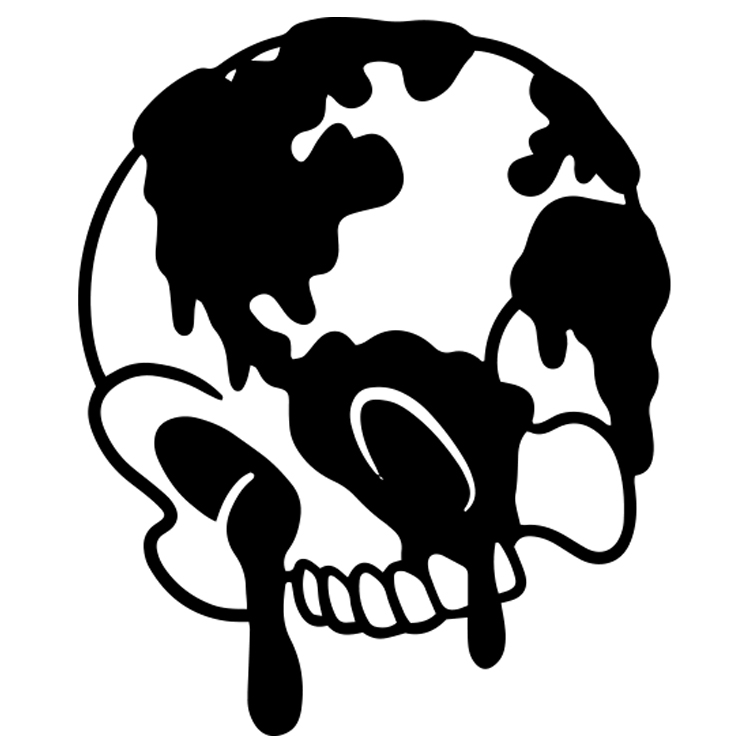 Mossy Skull Semi-Permanent Tattoo. Lasts 1-2 weeks. Painless and easy ...