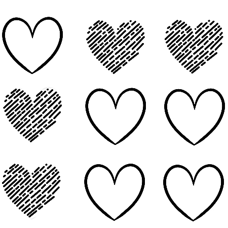 Heart Prints Semi-Permanent Tattoo. Lasts 1-2 weeks. Painless and easy ...