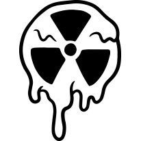 Melting Toxic Sign Semi-Permanent Tattoo. Lasts 1-2 weeks. Painless and ...