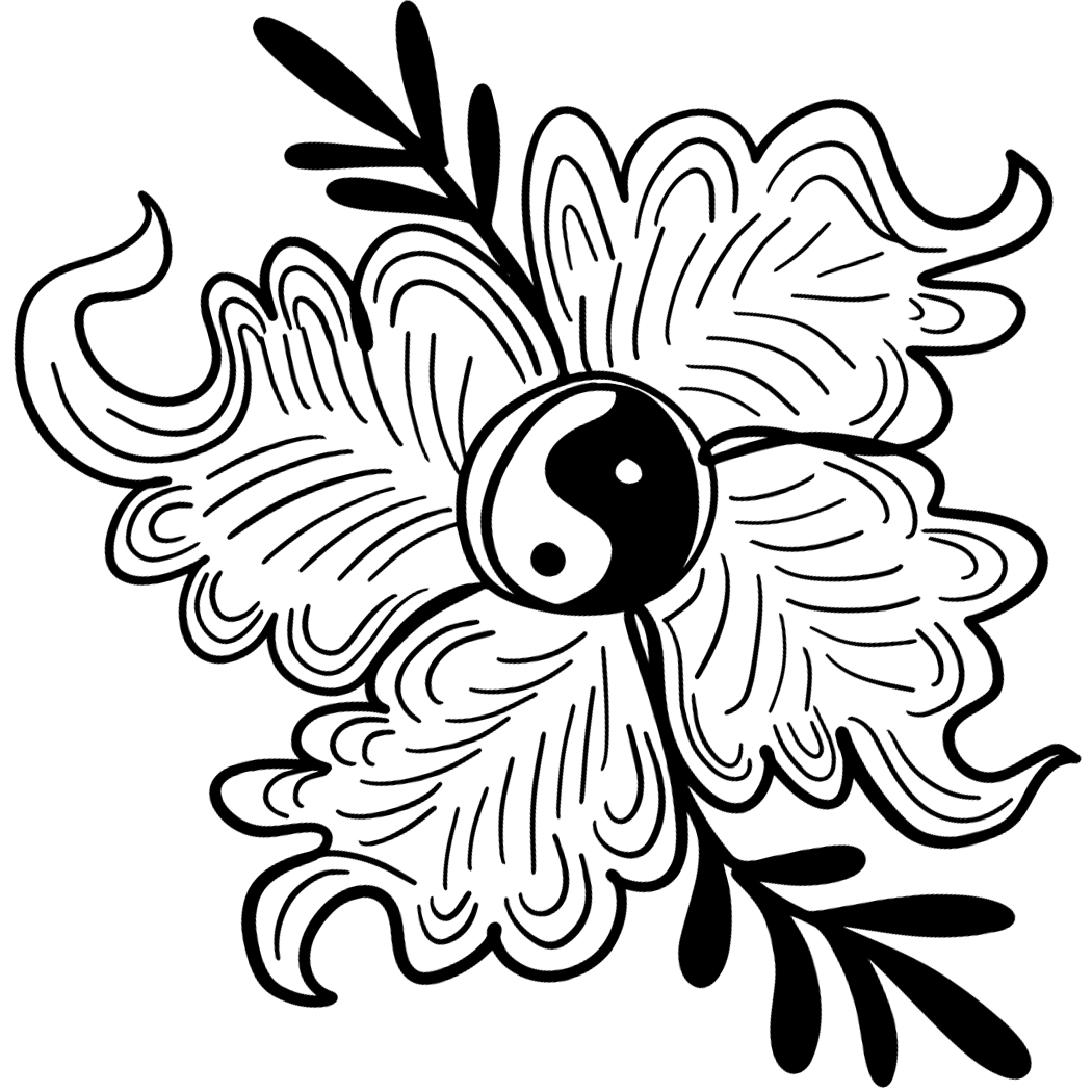 Duality Flower Semi-Permanent Tattoo. Lasts 1-2 weeks. Painless and ...