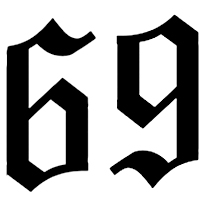 Sixty Nine Semi-Permanent Tattoo. Lasts 1-2 weeks. Painless and easy to ...