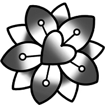 Heartblossom Semi-Permanent Tattoo. Lasts 1-2 weeks. Painless and easy ...