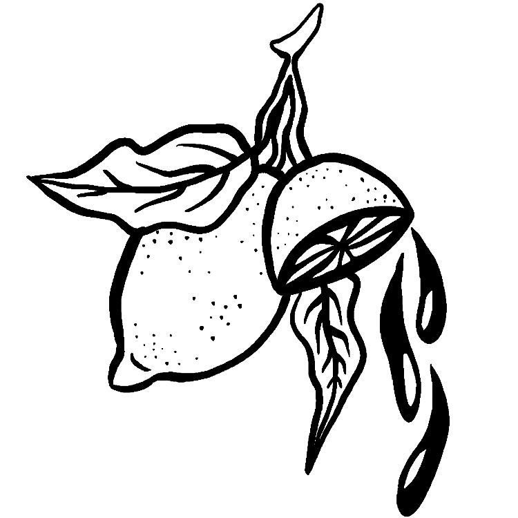 Fresh Squeezed Lemons Semi-Permanent Tattoo. Lasts 1-2 weeks. Painless ...