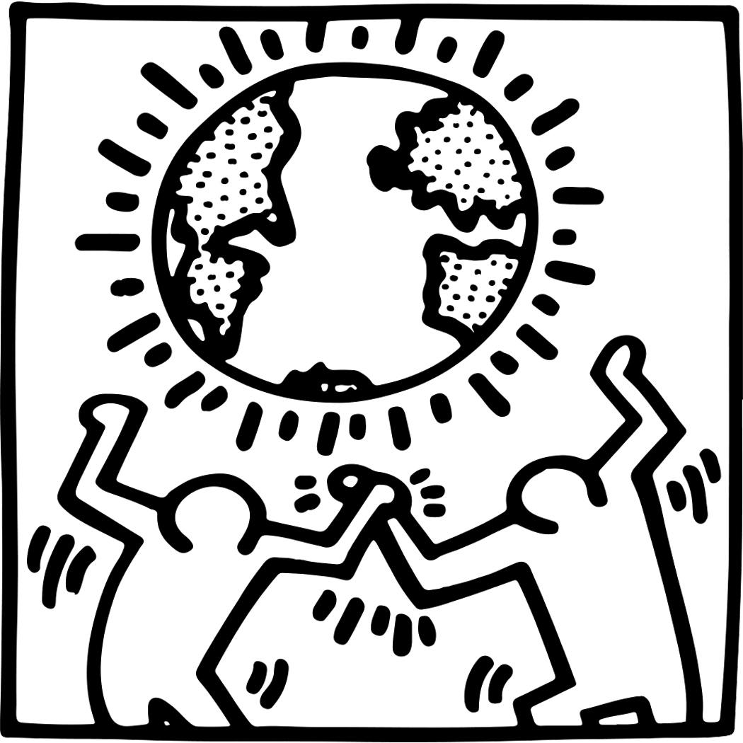 Keith Haring Finger Tattoo