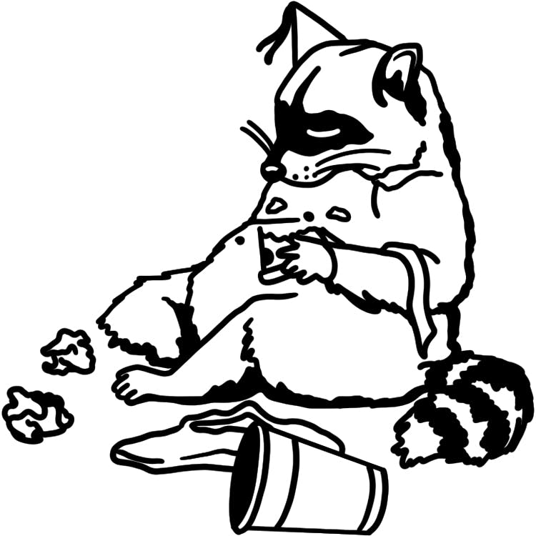 Trash Panda Party Tattoo - Semi-Permanent Tattoos by Inkbox™