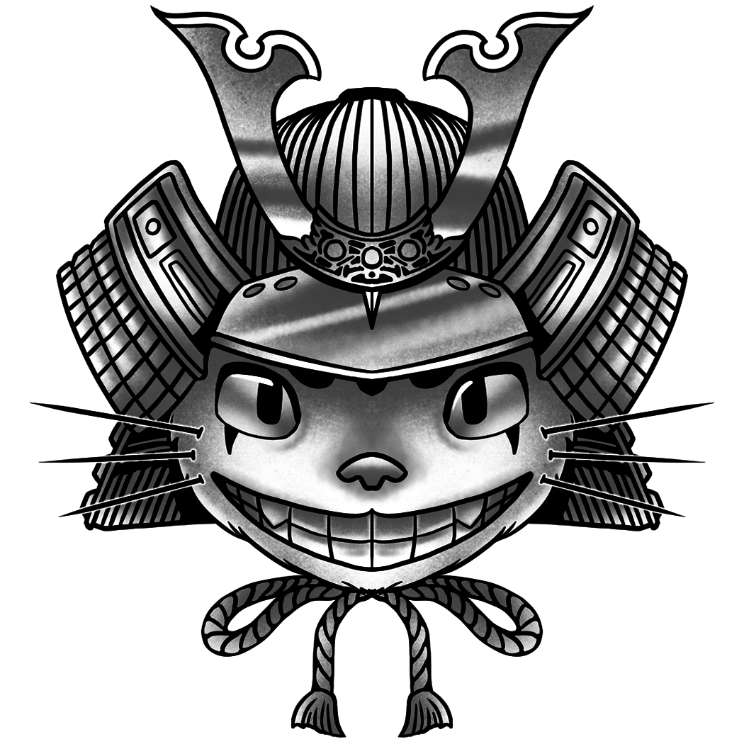 Shadowy Shogun Semi-Permanent Tattoo. Lasts 1-2 weeks. Painless and ...