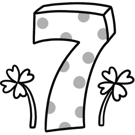 Lucky 7 Semi-Permanent Tattoo. Lasts 1-2 weeks. Painless and easy to ...