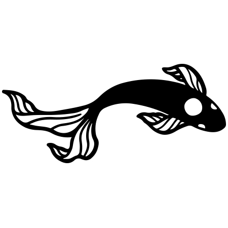 Inverse Spot Fish Semi-Permanent Tattoo. Lasts 1-2 weeks. Painless and ...