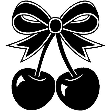 Dark Cherry Semi-Permanent Tattoo. Lasts 1-2 weeks. Painless and easy ...