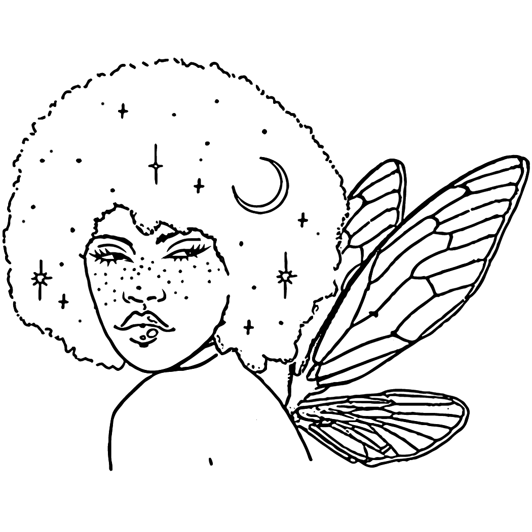 Space Fairy Semi-Permanent Tattoo. Lasts 1-2 weeks. Painless and easy ...