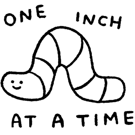 Inching Along Semi-Permanent Tattoo. Lasts 1-2 weeks. Painless and easy ...