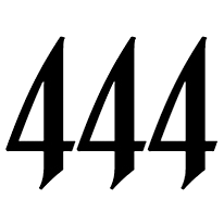 444 Semi-Permanent Tattoo. Lasts 1-2 weeks. Painless and easy to apply ...