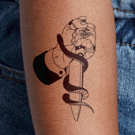 Step Back Tattoo - Semi-Permanent Tattoos by inkbox™ - Inkbox™