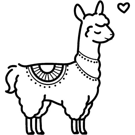 Llama Jingle Tattoo - Semi-Permanent Tattoos by Inkbox™