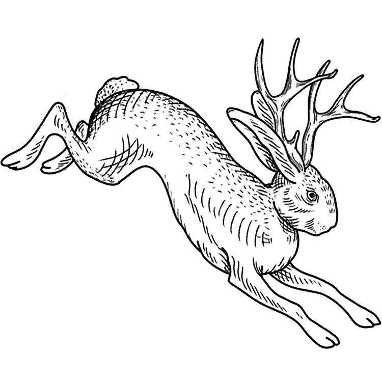 Jackalope Run Tattoo - Semi-Permanent Tattoos by Inkbox™