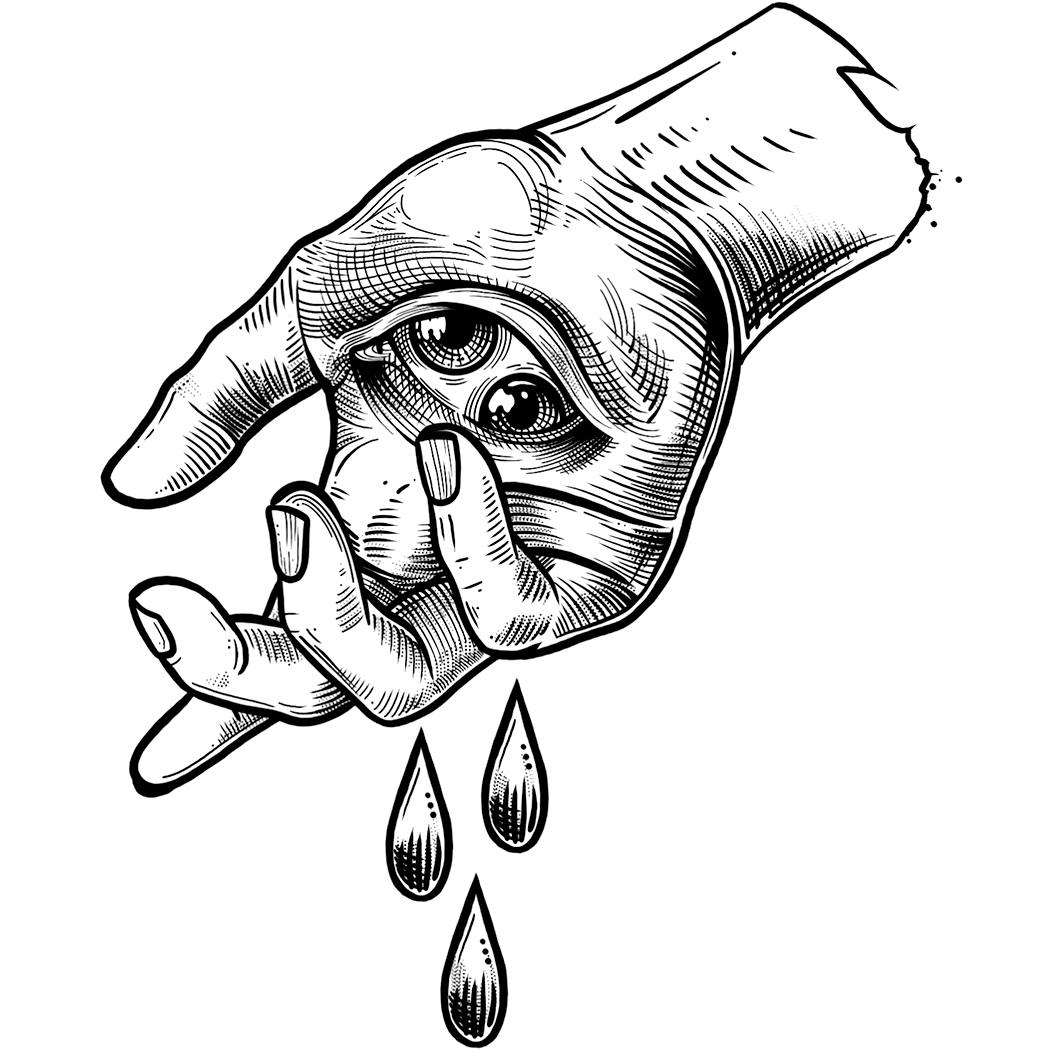 Sad Witness Tattoo - Semi-Permanent Tattoos by Inkbox™