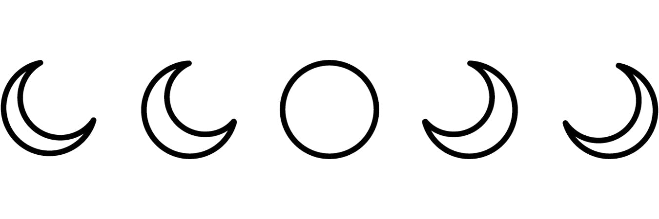 Moon Phases Tattoos: Celestial Ink Inspiration | Inkbox™ | Semi ...