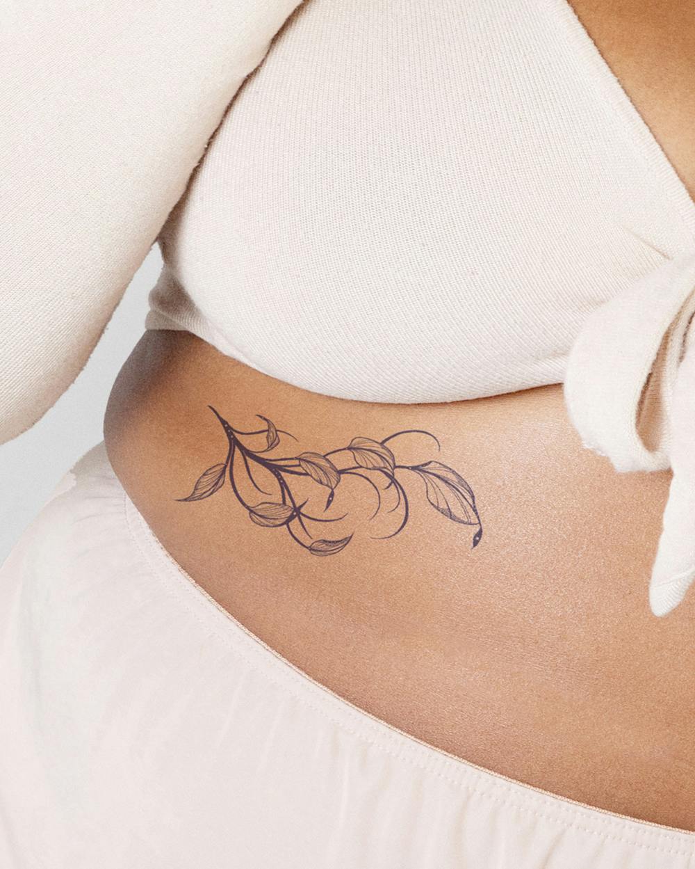 Fine Line Back Tattoos: Sleek & Elegant | Inkbox™ | Semi-Permanent Tattoos
