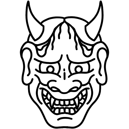 Hannya Mask Drawing