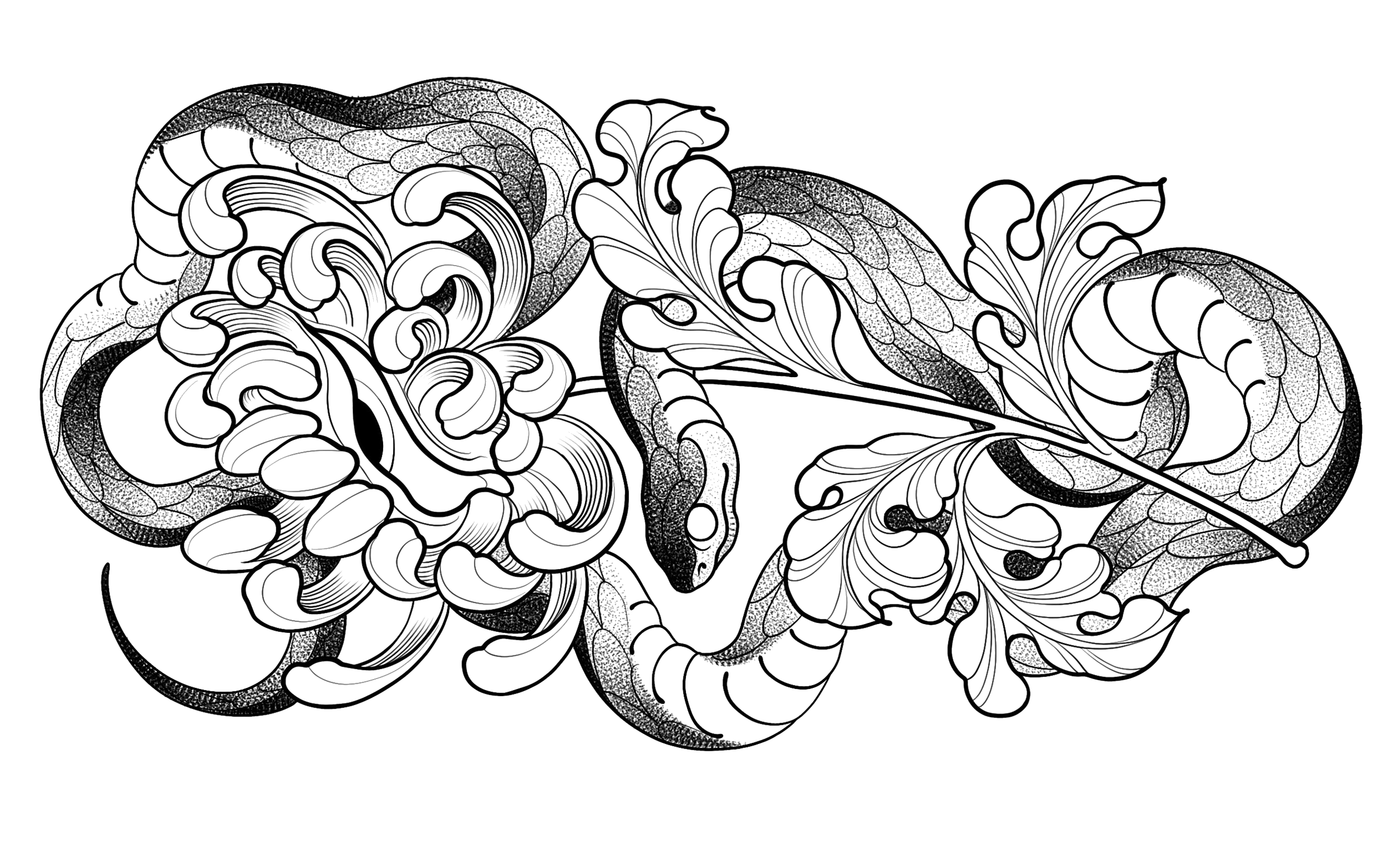 Back Snake Tattoo: Bold & Beautiful Designs | Inkbox™ | Semi-Permanent ...