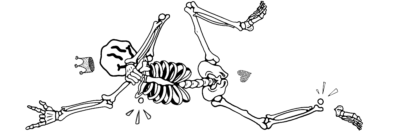 Dancing Skeleton Tattoos - Spooky & Playful Ink | Inkbox™ | Semi ...