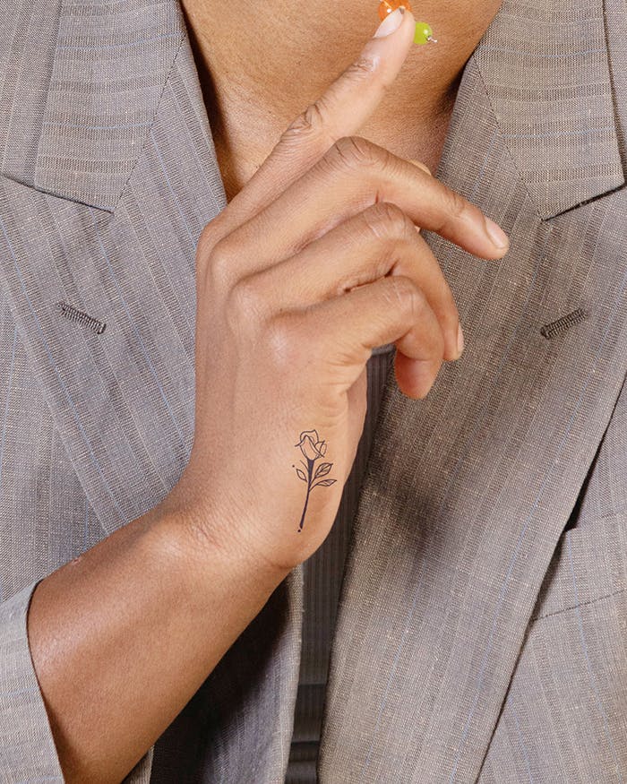 Rose Wrist Tattoos: Delicate & Elegant | Inkbox™ | Semi-Permanent Tattoos