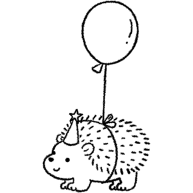 Hedgehog Hoedown Semi-Permanent Tattoo. Lasts 1-2 weeks. Painless and ...