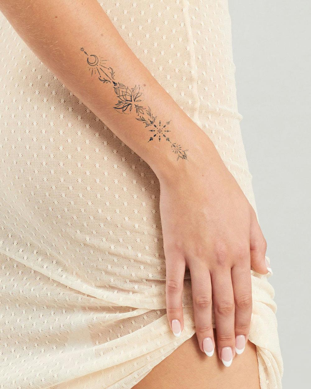 Crescent Moon Tattoos: Inspiring Designs | Inkbox™ | Semi-Permanent Tattoos